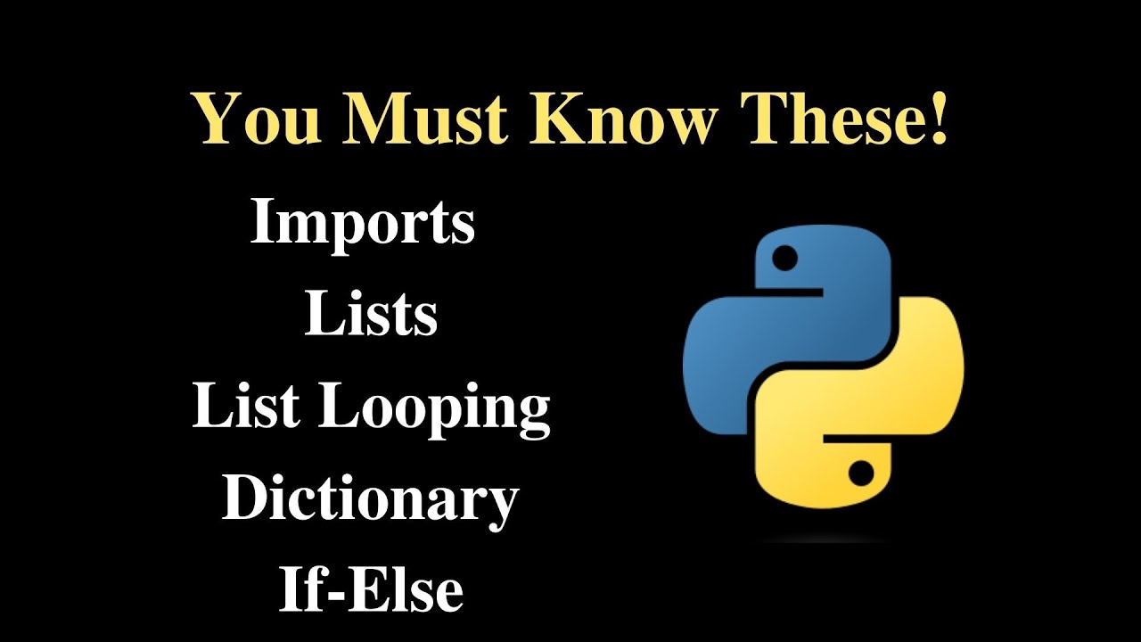 Learn 5 Python Items (List, Dictionary, etc.)