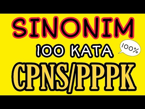 Persiapan CPNS/PPPK 100 Sinonim Persamaan Kata