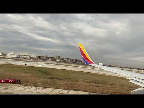 Full 737 Departure from MDW w/ ATC Audio