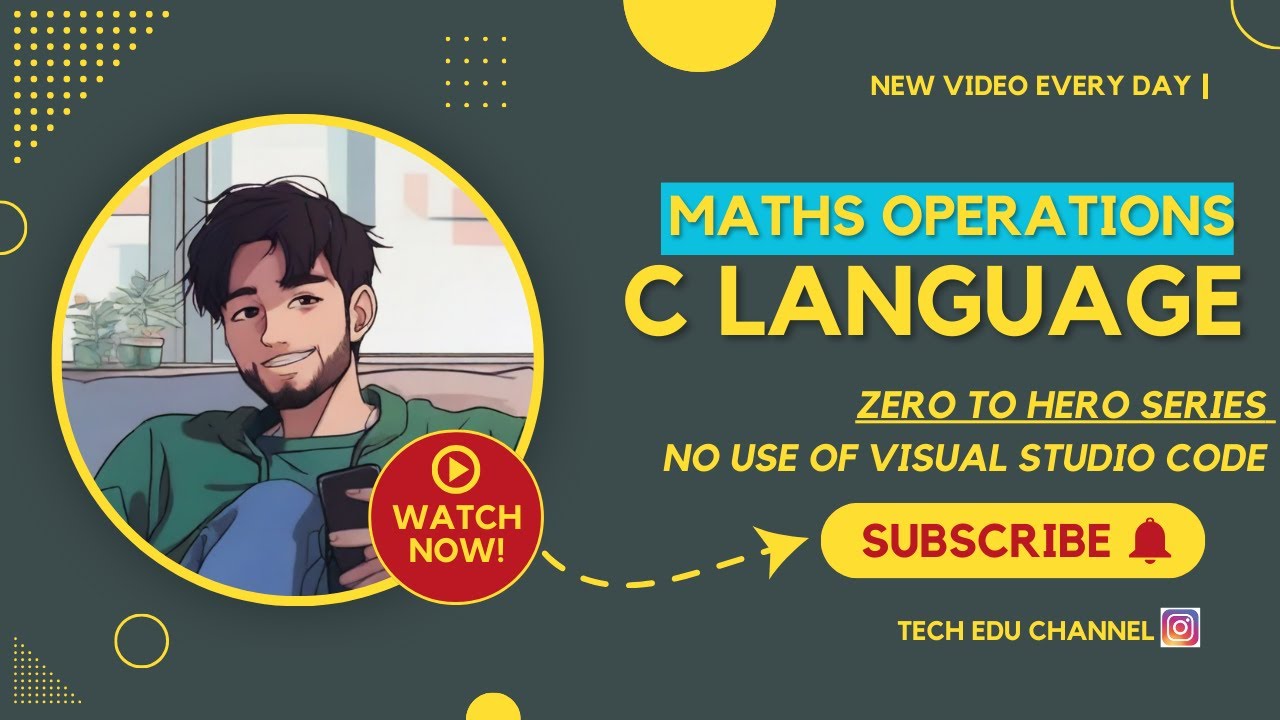 Maths operation with c programming language | Tech Edu Channel