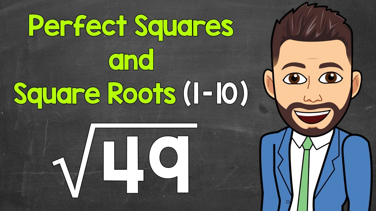 Perfect Squares and Square Roots (1-10) | First 10 Perfect Squares & Square Roots | Math with Mr. J