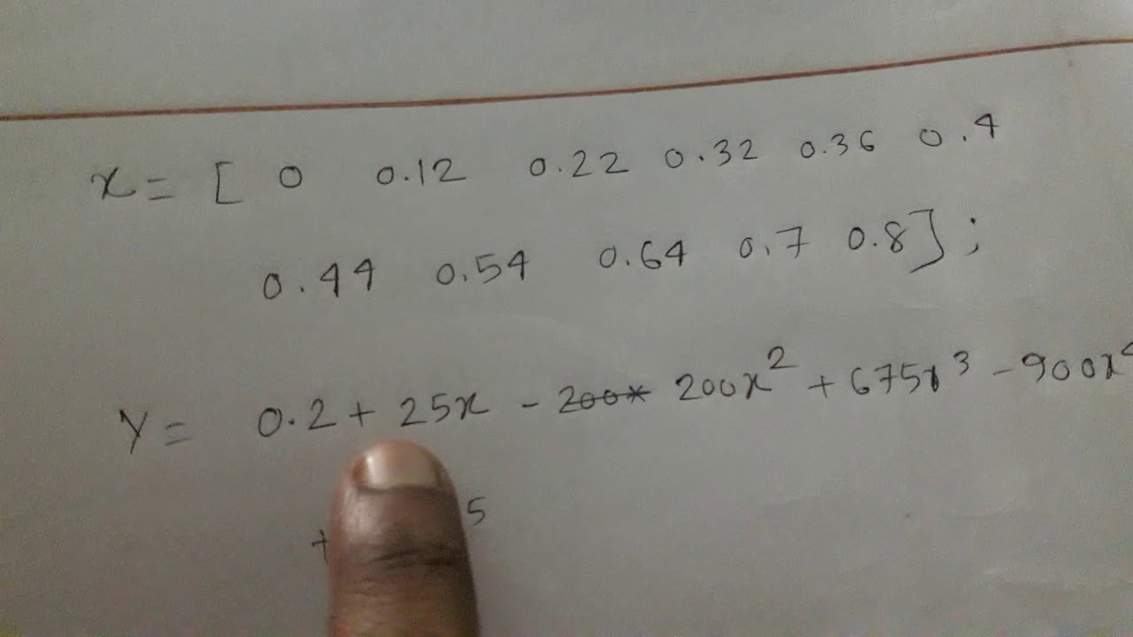 Numerical differentiation in Matlab (part 1)