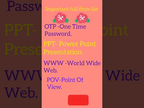 #important full form ||#learning ||#bcsstudy ||#bcs exams ||#study english ||#students knowledge ||