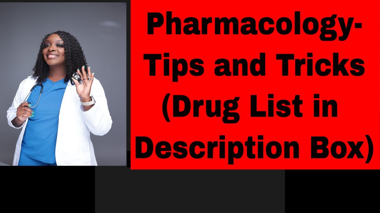 Pharmacology- Tips and Tricks (Notes in Description Box)