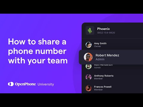 How to share a business phone number with your team