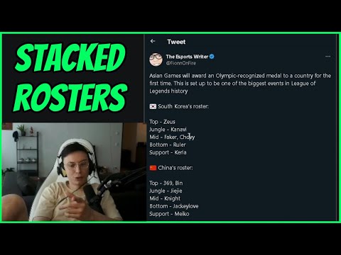 Caedrel Reacts To The Asian Games Rosters