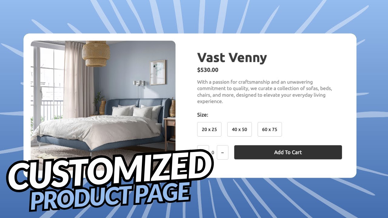 Build A Single Page For Specific Product With HTML & JS || E-Commerce