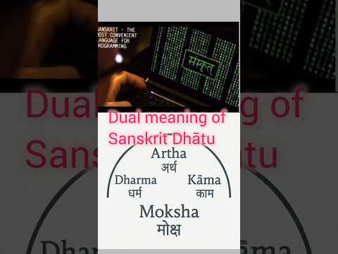 A single Dhātu in Sanskrit can have multiple meanings!!@SanskritOurCultureOurWayoflivi