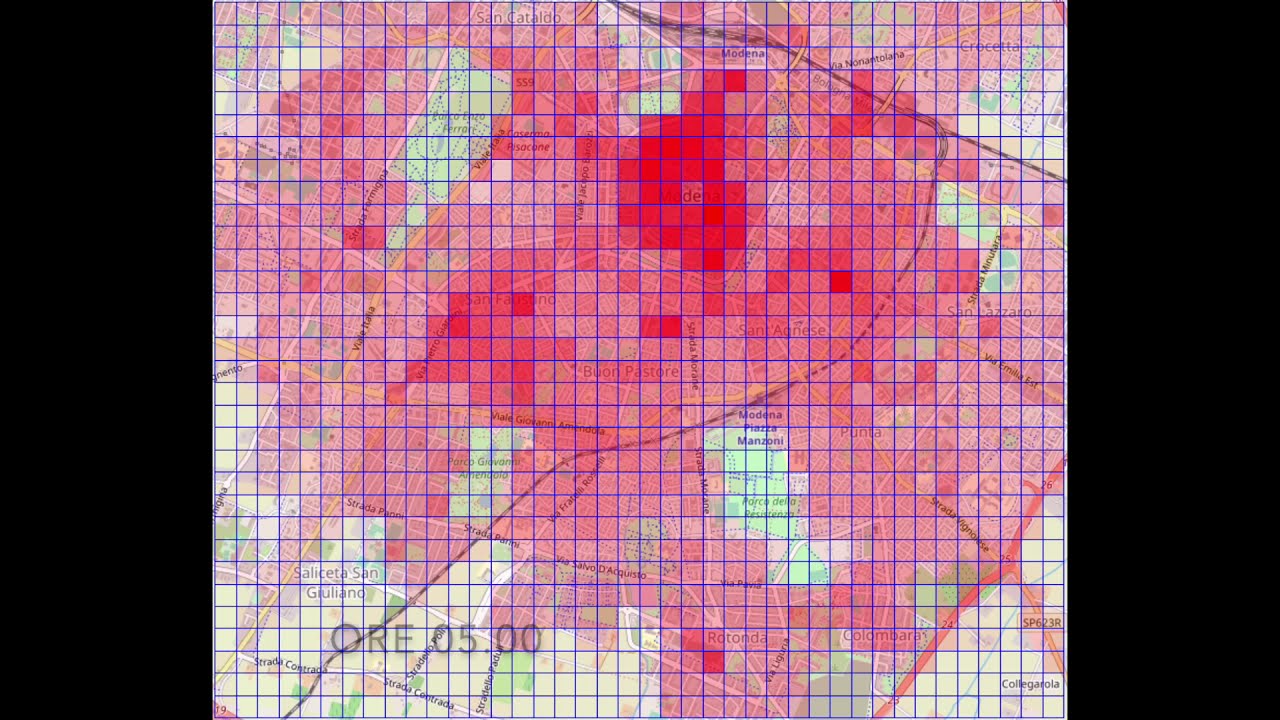 HeatMap of population density