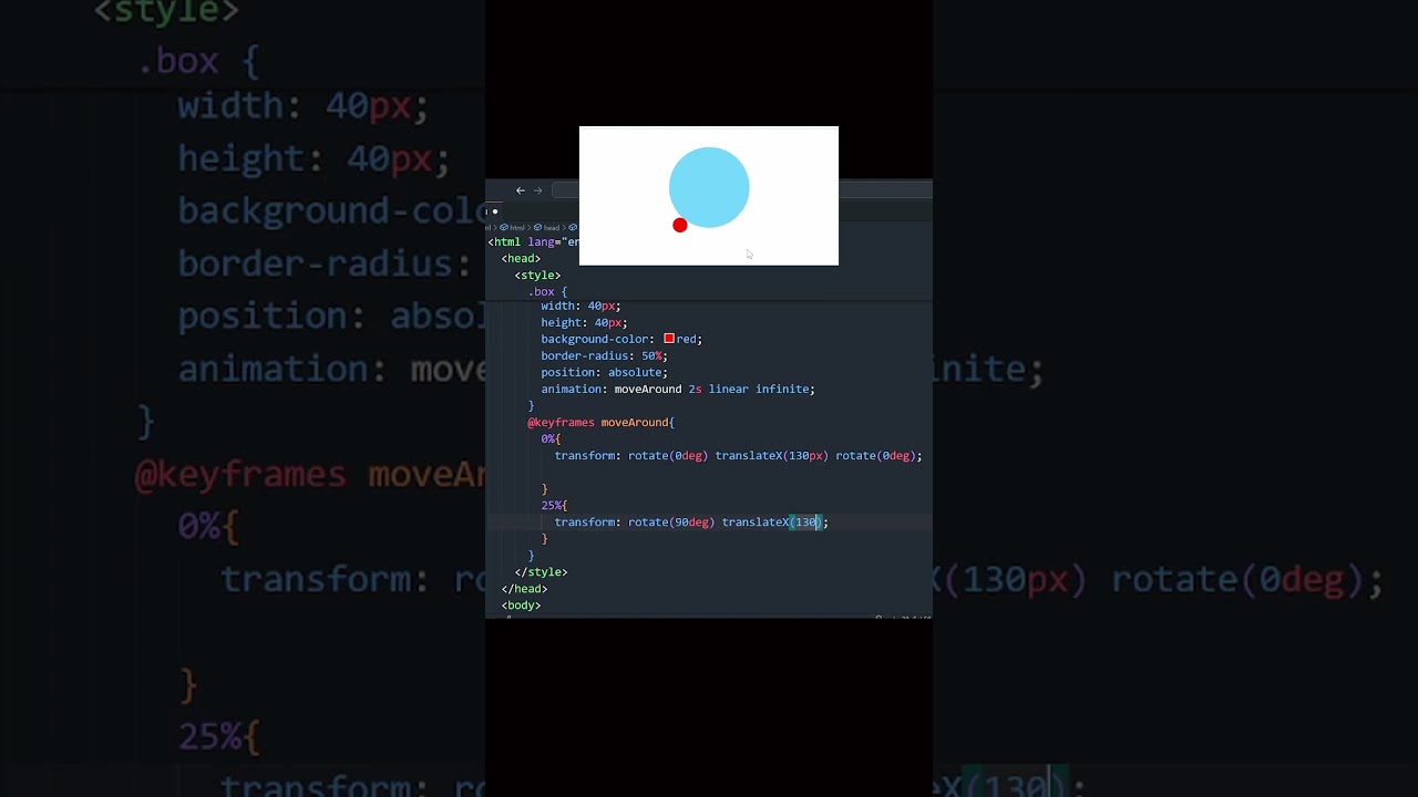 Circle Orbit Effect - CSS Animation Tutorial