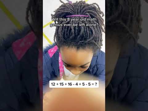 8 year old math GENIUS trying to run away from math questions! #homeschool #educational #kids