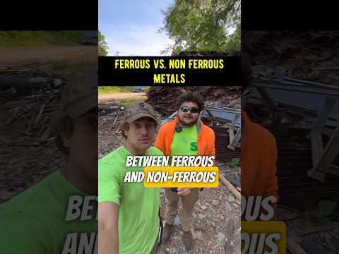 We explain the difference between ferrous and non-ferrous metals!!! #metal #scrap #steel #shorts
