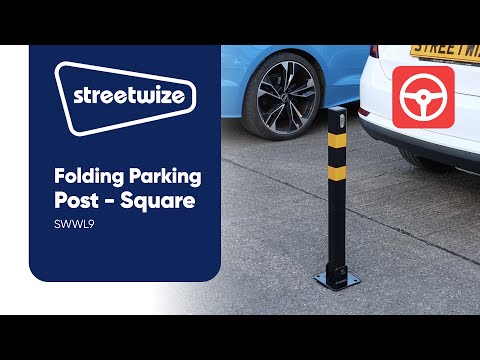 Folding Parking Post - Square Tube - SWWL9