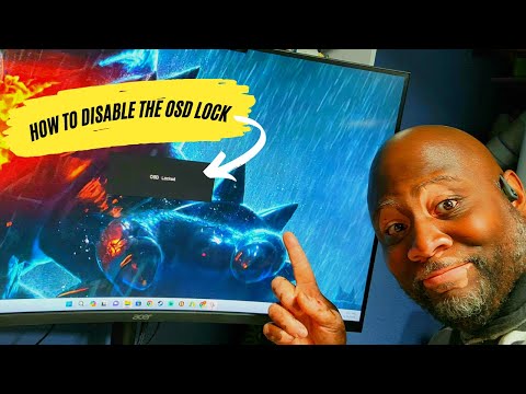 How to DISABLE the Acer Nitro 320Q & 322QU OSD Lock
