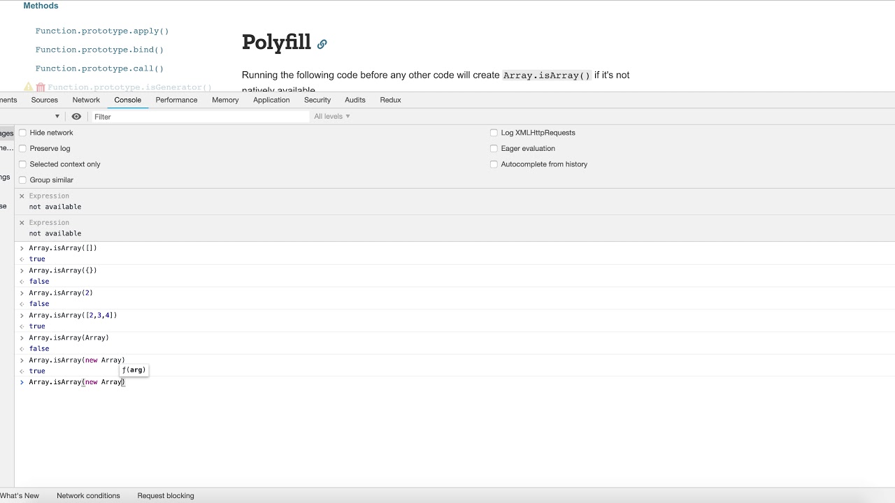 Learn JavaScript in 2019:  Array.isArray