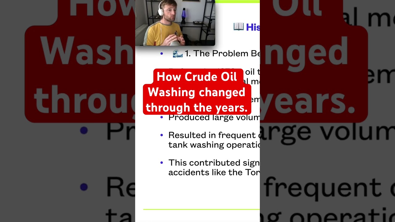 Crude Oil Washing History #marineservices #marinecourses #mocinsight