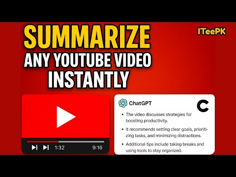 How to Summarize Any YouTube Video Instantly Using AI (ChatGPT + Claude)