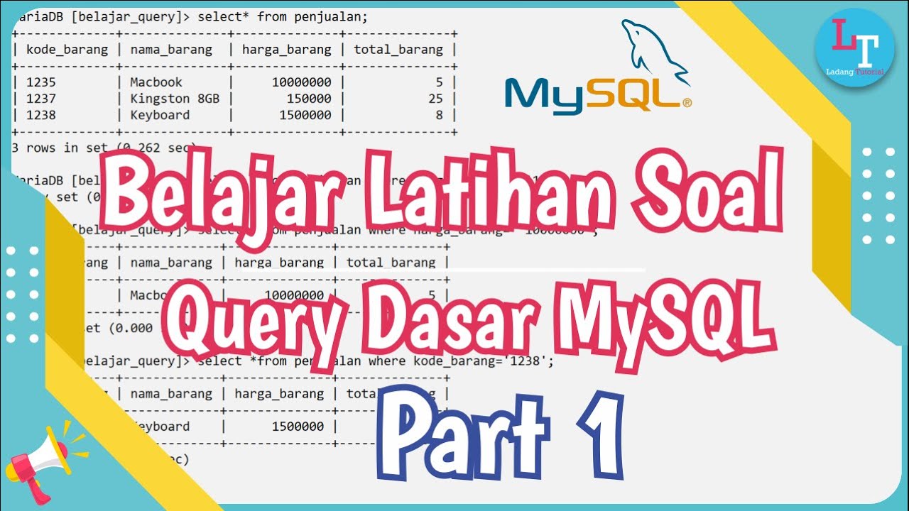 Basic MySQL Query Exercises Part 1