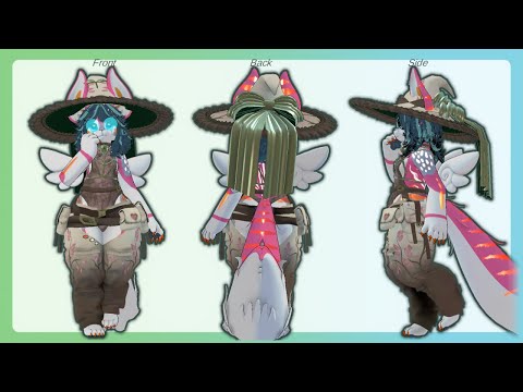 Whisp furry avatar for #vrchat!