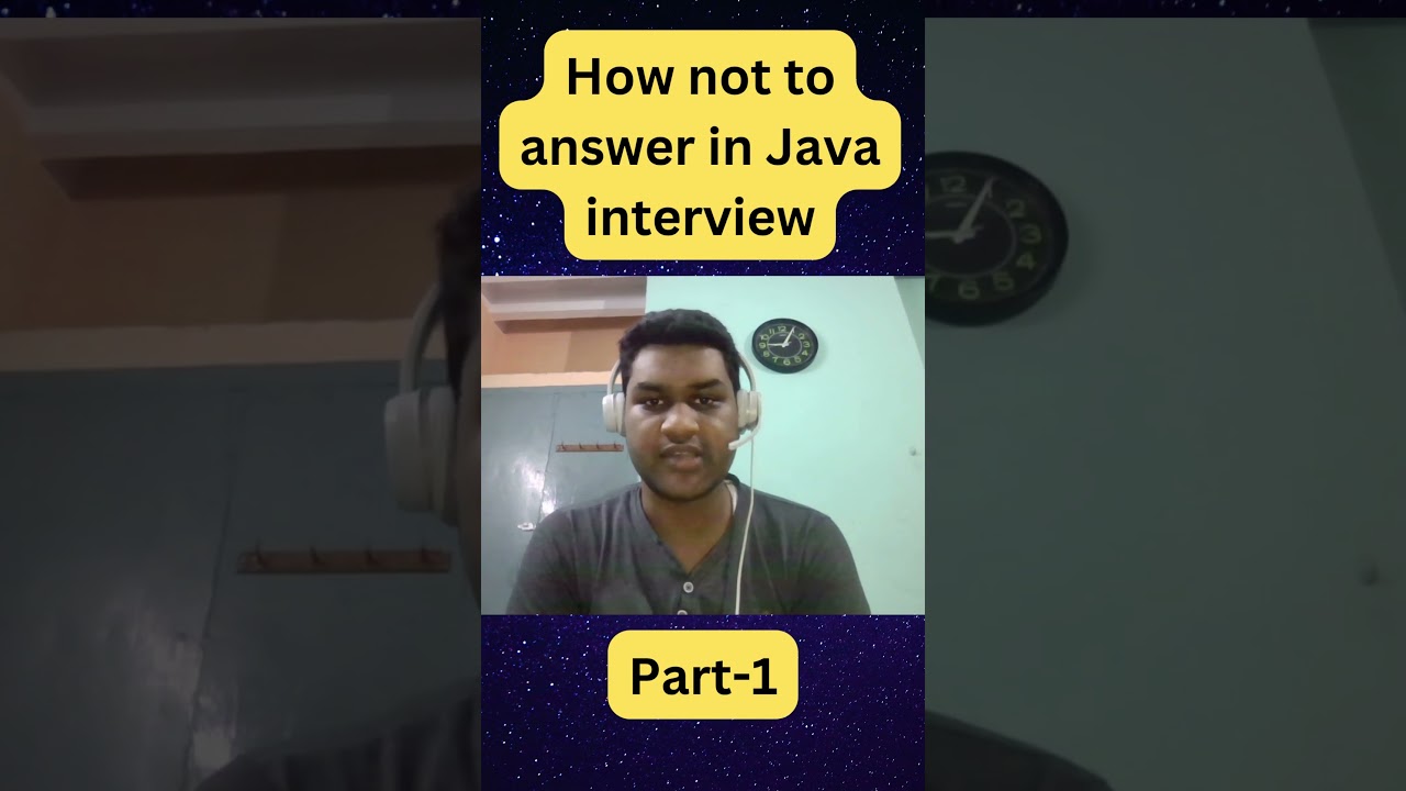 How not to answer in interview #1 What is Java? #shorts #javaprogramming