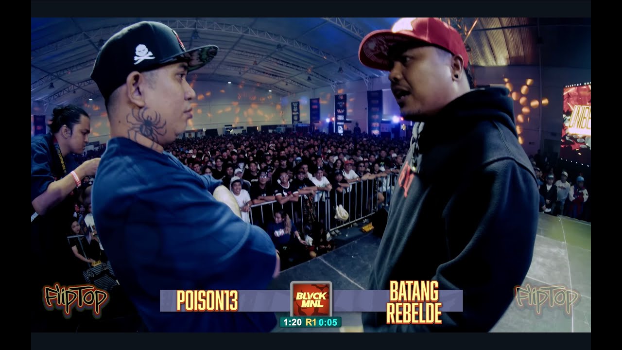 Poison13 vs. Batang Rebelde | FlipTop | VerseTracker