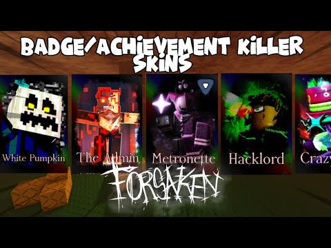 SERVER WIPING With almost EVERY Badge/Achievement Killer Skin (Roblox ...