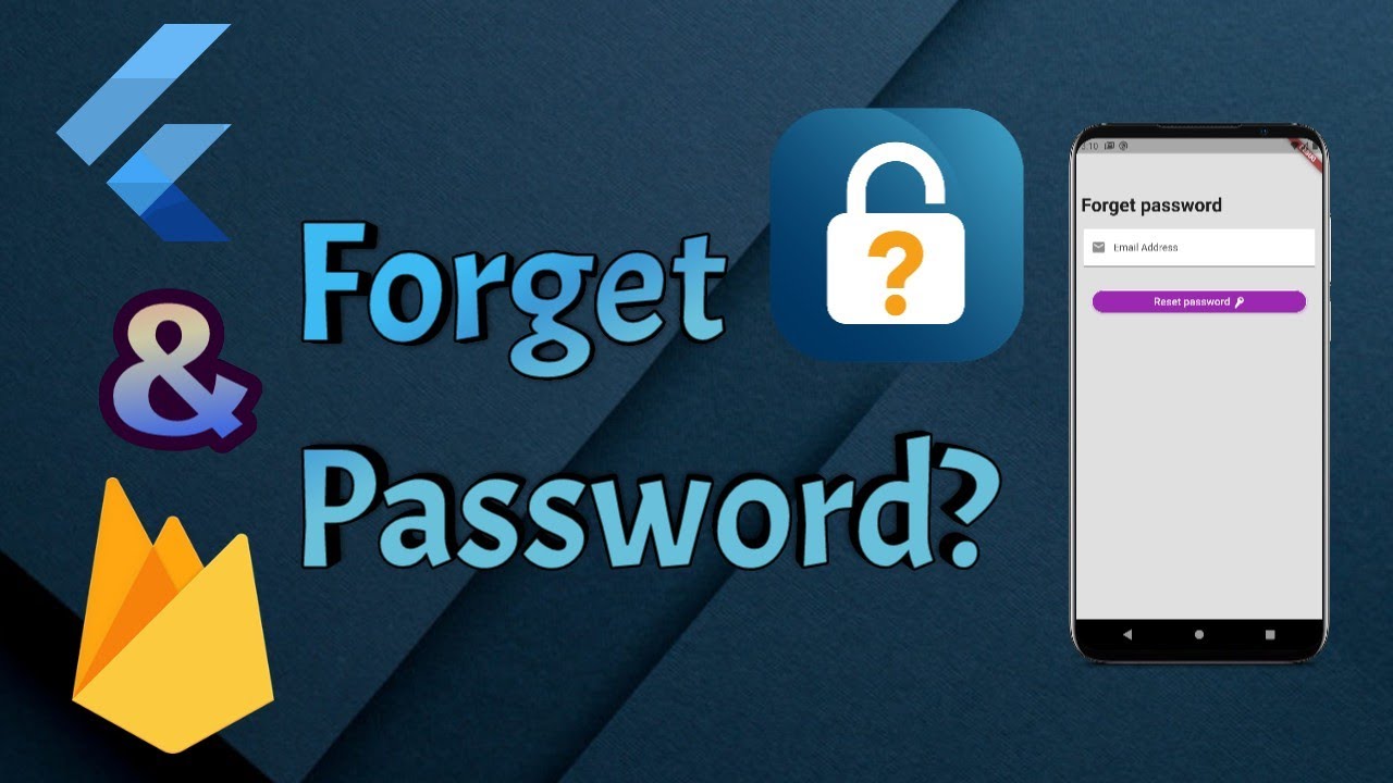 #14 Flutter&Firebase Forget password implementation