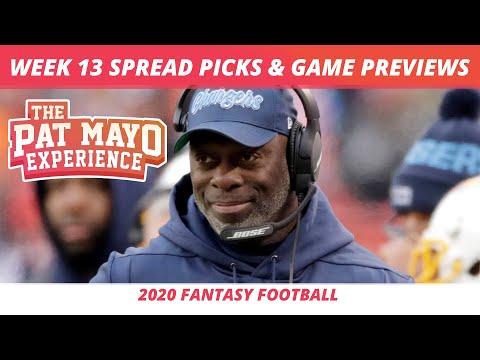 2020 NFL Week 13 Picks Against The Spread | NFL Game Picks | Anthony Lynn