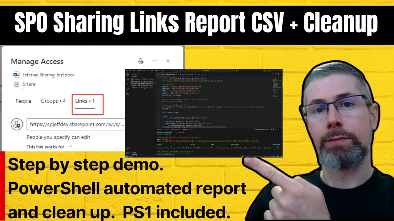 SPJeff Clean Sharing Links