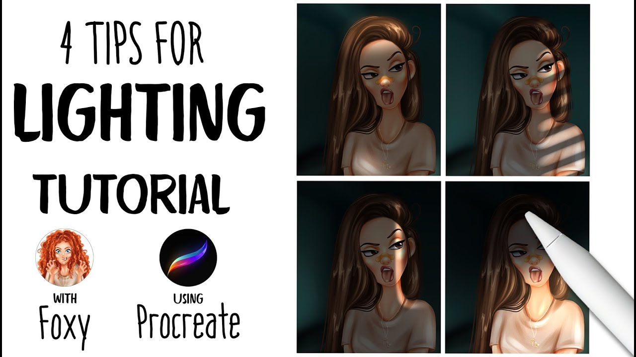 Simple lighting and shading tutorial in Procreate
