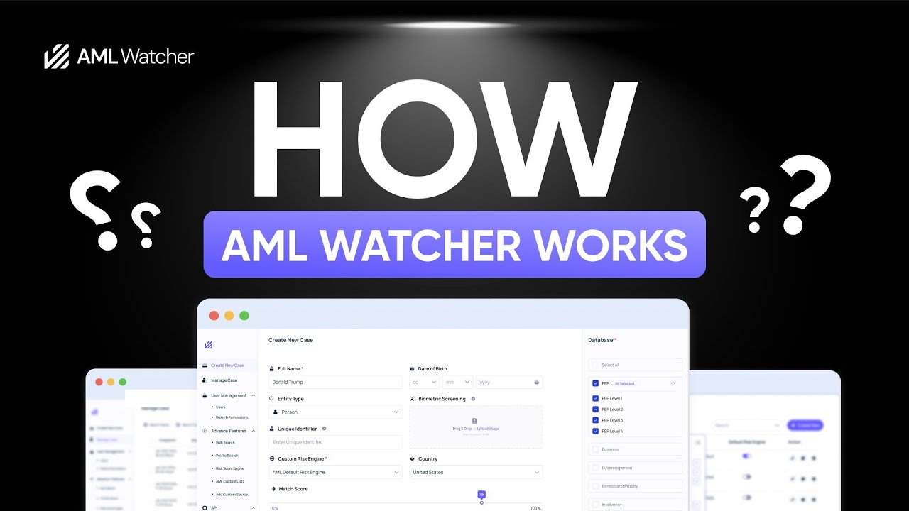 AML Watcher Full Demo| The Future of AML Compliance and AML Screening
