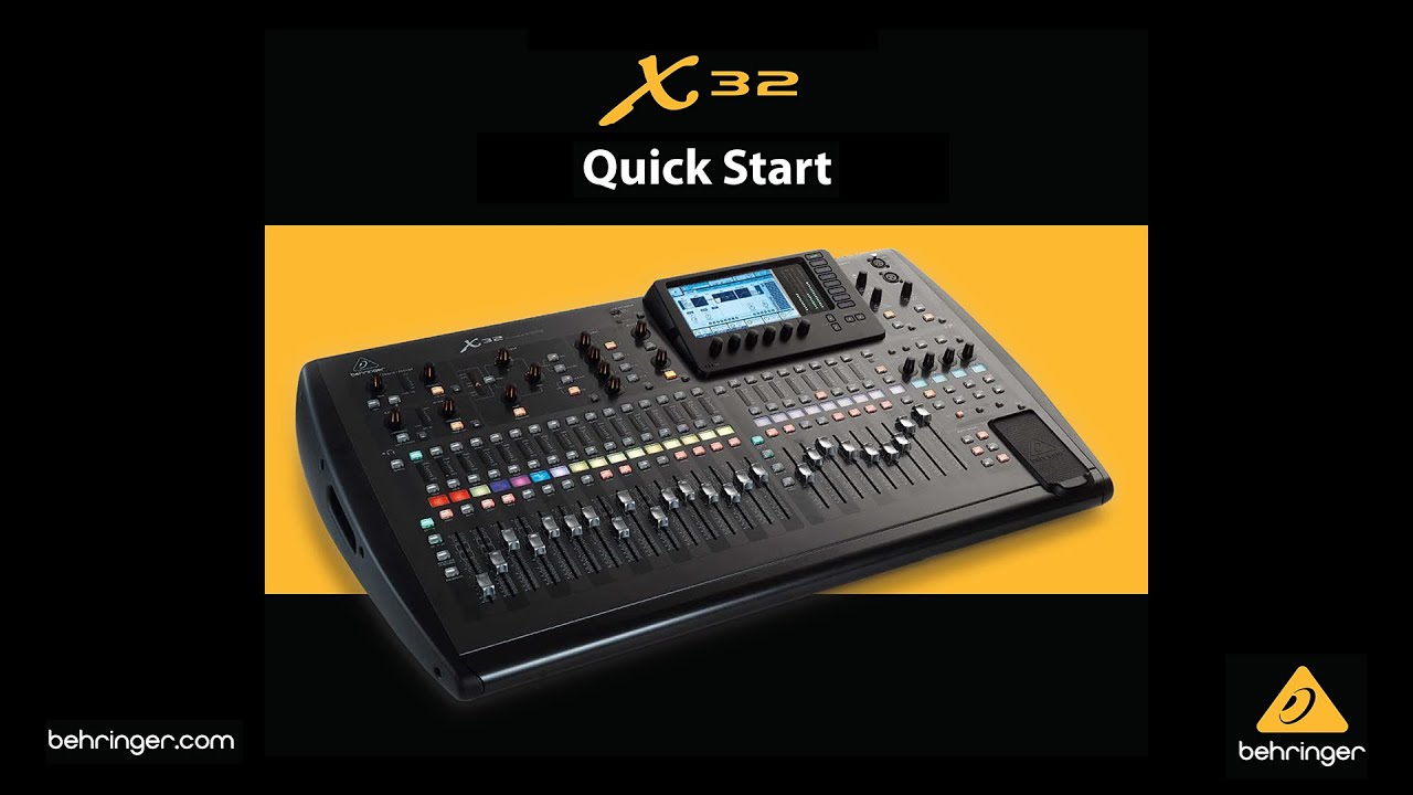 NCF Behringer X32 Quickstart Training