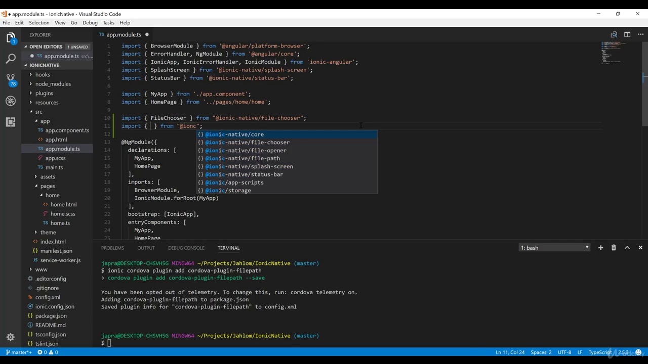 Opening Files - Add Native Features To Ionic Apps with Ionic Native