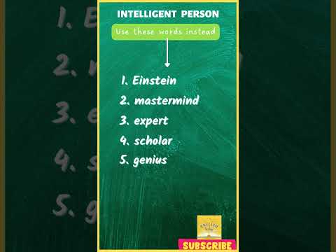 Advanced words for INTELLIGENT PERSON || advanced vs basic English ||Level up & Speak like a pro