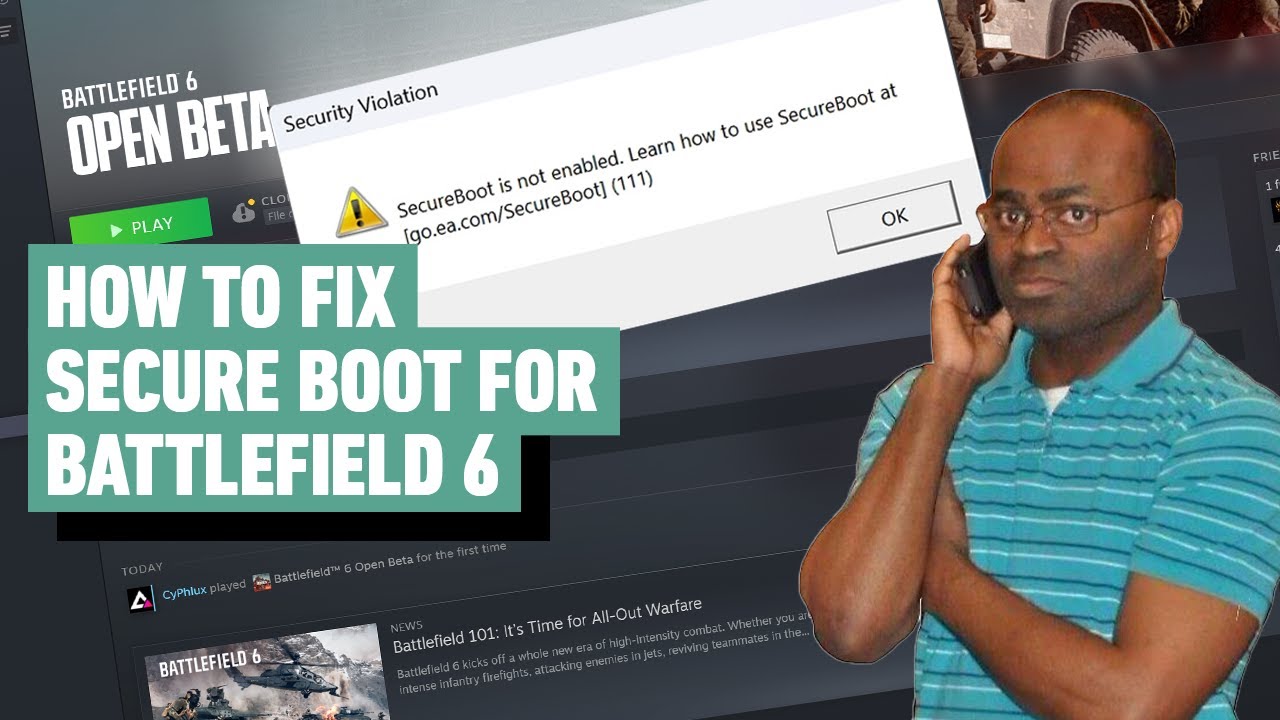 How to Enable SecureBoot for PC (for Battlefield 6)