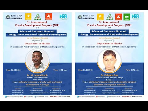 3rd Faculty Development Program on Advanced Functional Materials - Day 5 (06.03.2025)