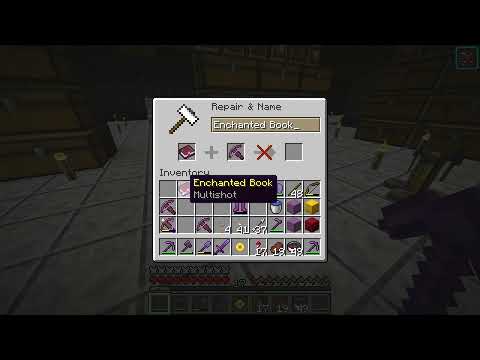 Piercing and Multishot enchantments do not stack on Crossbows - Minecraft 1.21