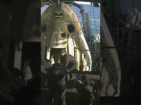 VIDEO: Astronauts depart SpaceX capsule after 9 months in space