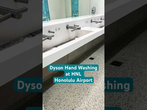 Dyson Hand Washing Stations | HNL | Honolulu International Airport, Oahu, Hawaii, USA #dyson #hnl
