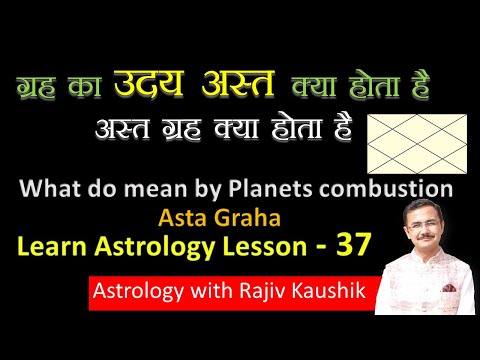 ग्रह का उदय अस्त कैसे देखते हैं || Planet combusion / Asta Planets in astrology jyotish lesson - 37