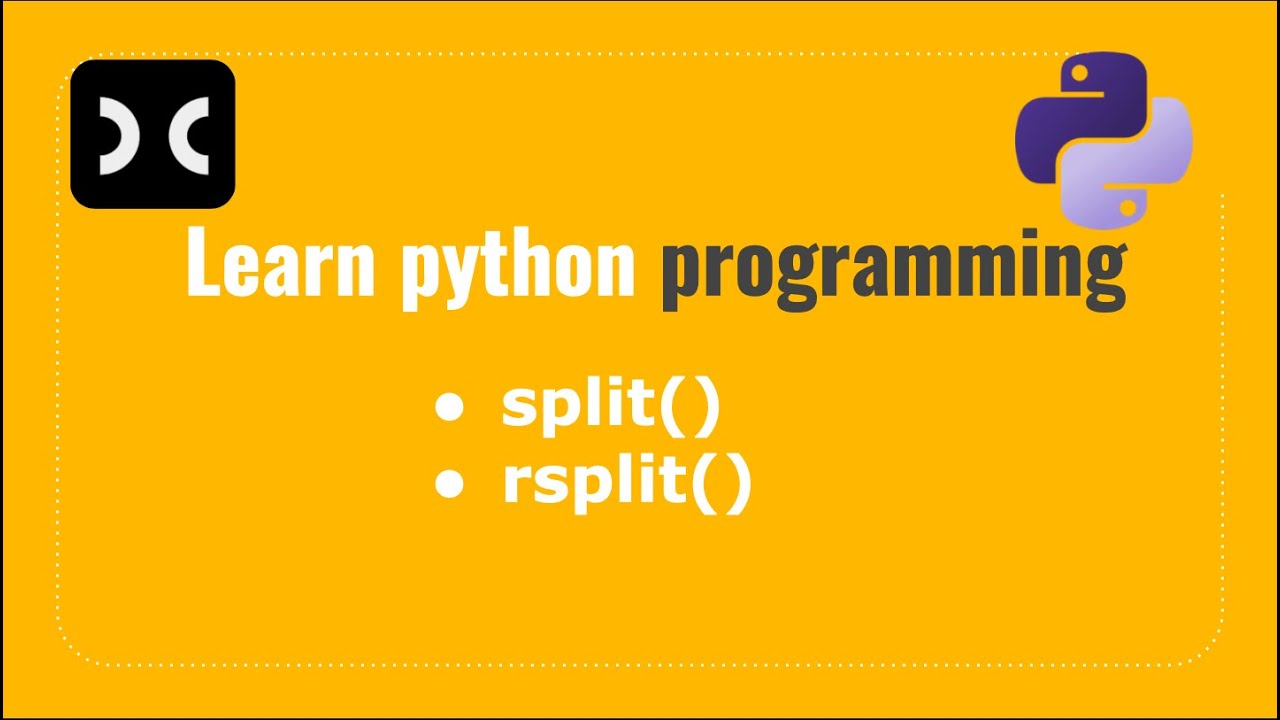 Lear python programming [HackerRank] | split | rsplit | string functions
