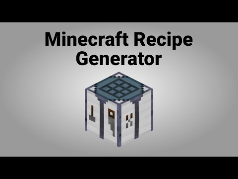 Minecraft Recipe Generator - Advanced Crafter (AClib)
