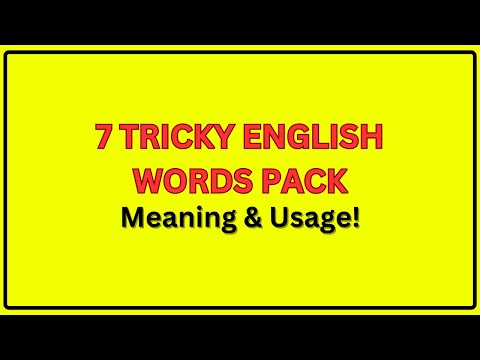 Crack the Code: 7 Words with Tricky Pronunciations and Meanings