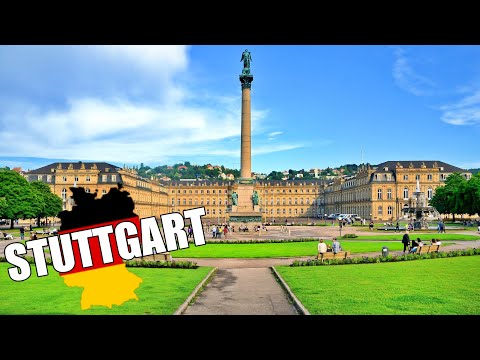 Stuttgart 🇩🇪 Germany - City Center Bike Tour (4K)