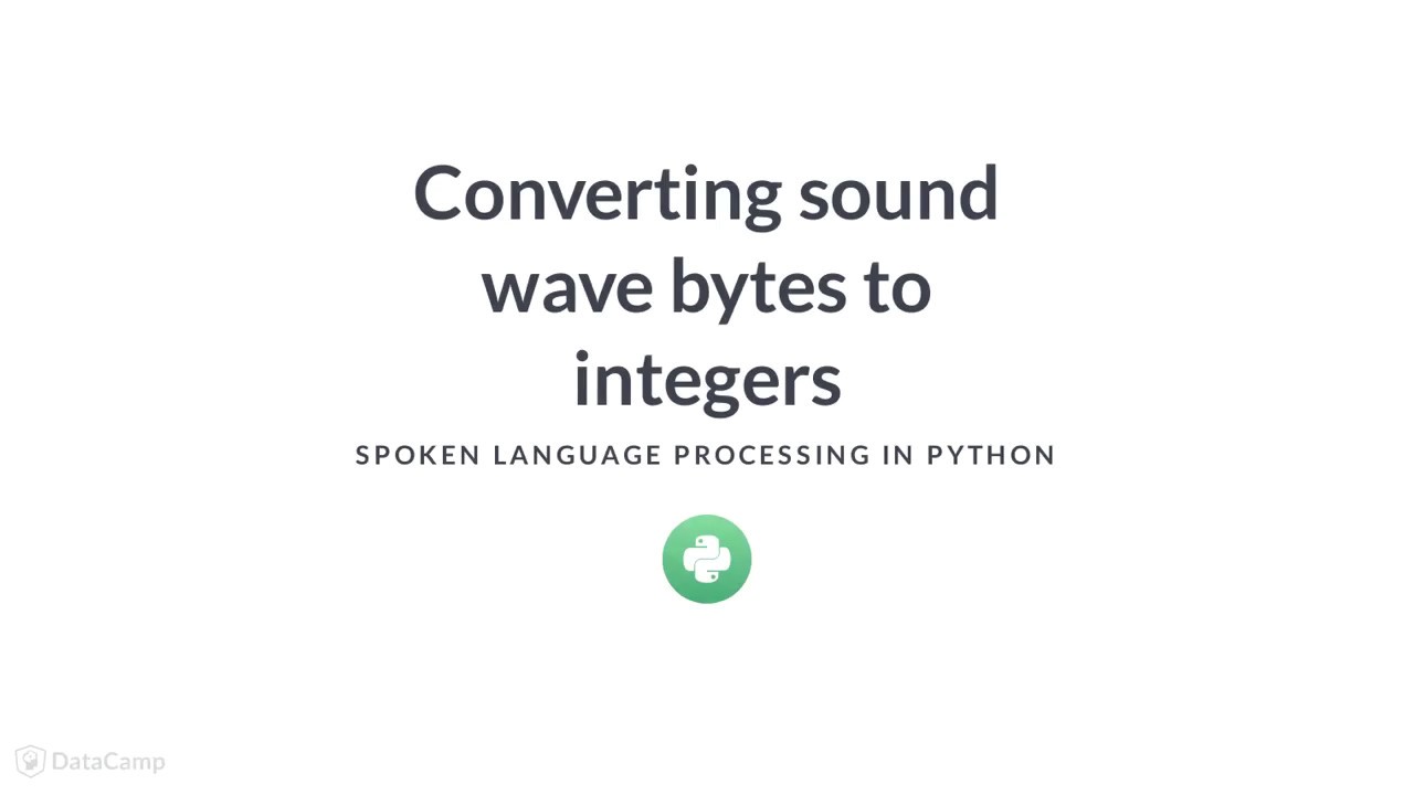 Python Tutorial : Converting sound wave bytes to integers