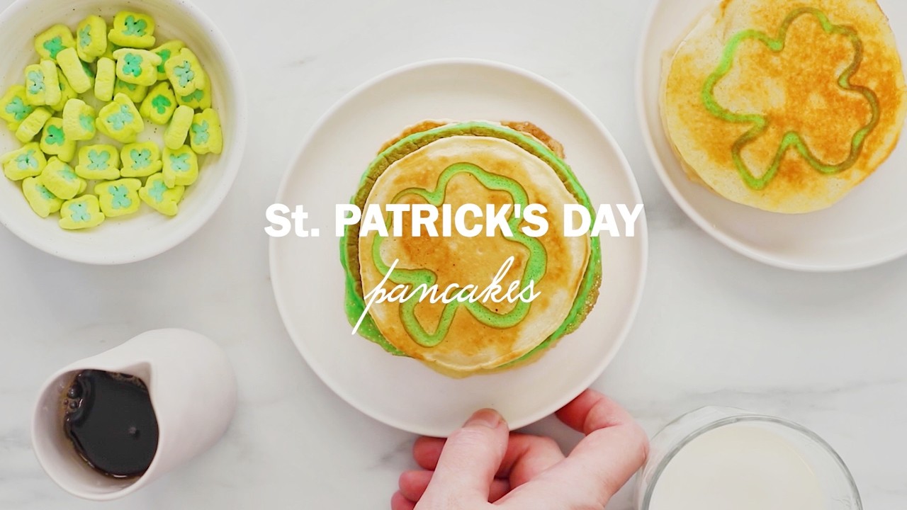 St. Patrick's Day Breakfast Ideas: Shamrock Pancakes