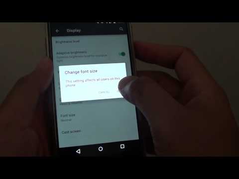 Google Nexus 5: How to Change System Font Size