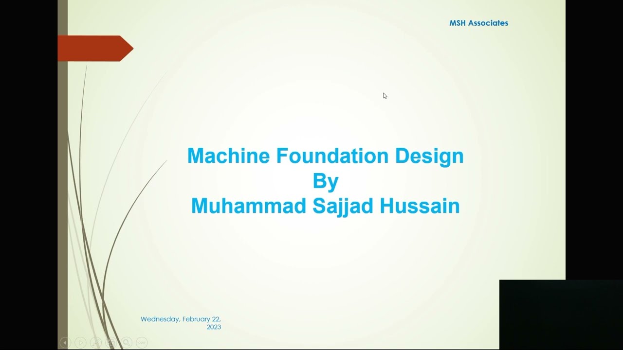 Design of Structures and Foundations for Vibrating Machines New Project