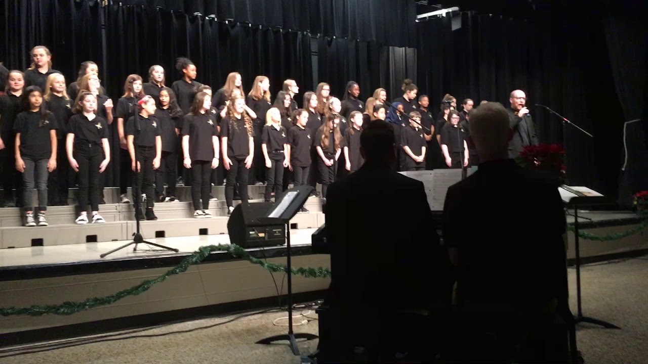 Winter chorus performance