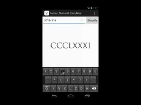 Roman Numeral Calculator - Google Play